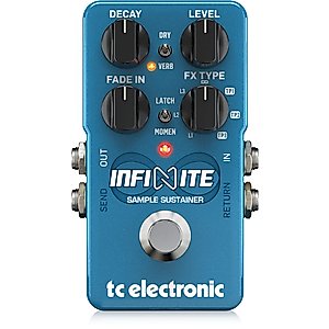 TC Electronic Guitar Delay Effects Pedal, Blue (Infinite Sample Sustainer)