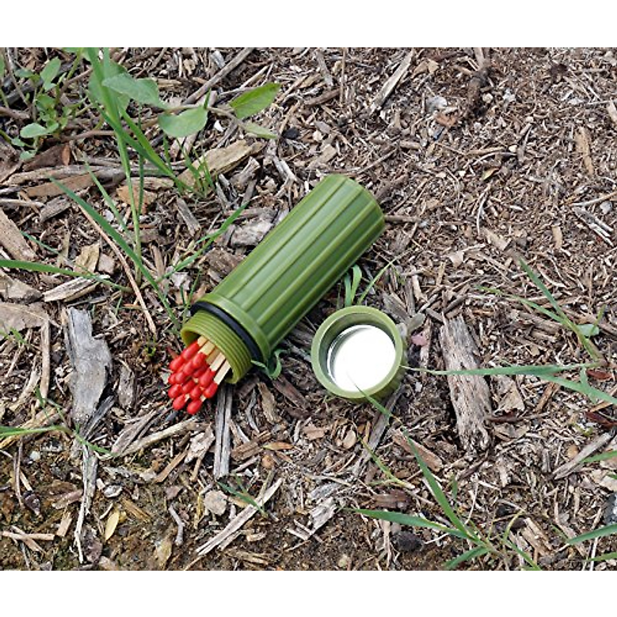 SE 3-IN-1 Green Waterproof Match Storage Box - CCH6-1GN