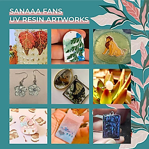 SANAAA UV Resin Clear Hard Type 100g Transparent UV Solar Curing Resin for DIY Earring Pendant Jewelry Making