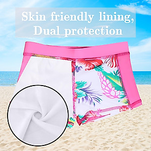 LOSORN ZPY Baby Toddler Boy Girl Two Piece Swimsuit Swimwear Bathing Suit UPF 50+ Pink M