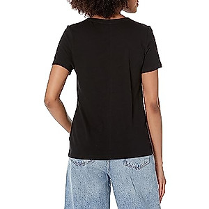 GAP Womens Forever Soft T-Shirt True Black V2 L