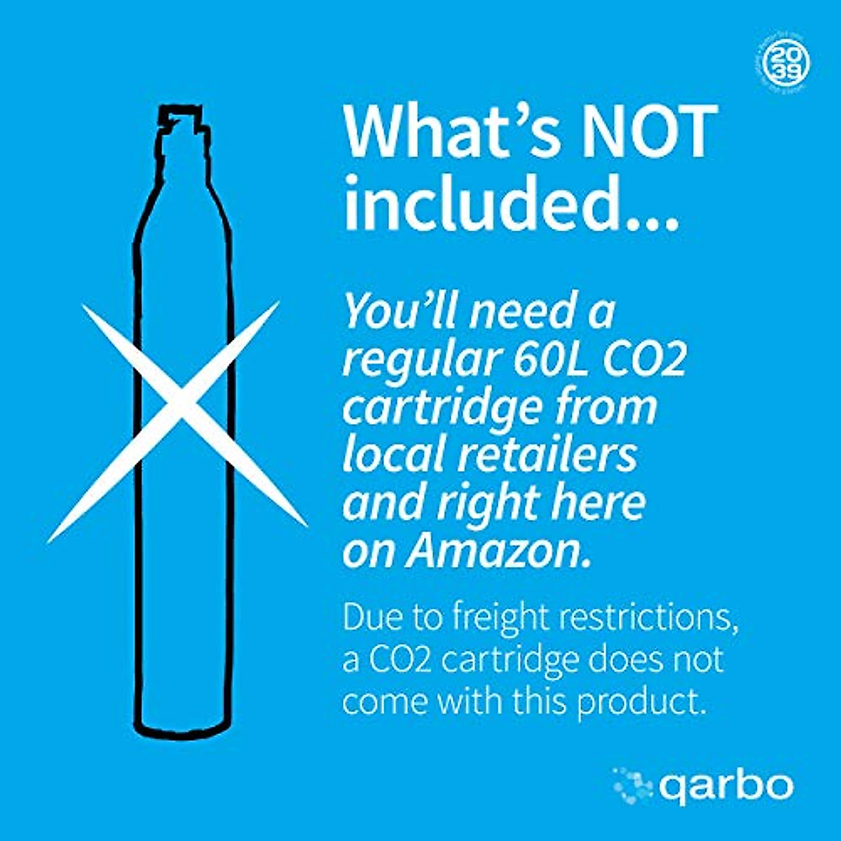 Twenty39 Qarbo - Sparkling Water Maker and Soda Streaming Carbonator machine for home Infuses Flavor while Carbonating Beverages with this Seltzer Fizzy Water Maker (Bronze)