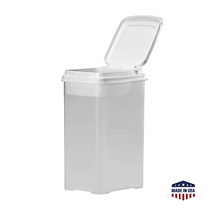 Buddeez Pet Treat Container - Bites & Bones 3.5 Quart Dog Treat Container, Cat Treat Container, with Large Flip Top Lid Suitable For Dog, Cat, Bird, & Other Animal Treat Storage