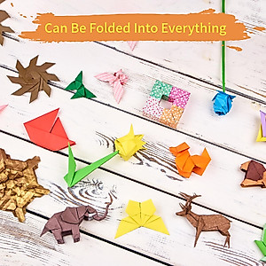 Origami Paper Double Sided Color 200 Sheets,6x6 inch Origami Paper 20 Colors,Origami Paper kit for kids Ages 5-8 8-12,Colored Paper Kit Gifts for Beginners (Colorful)