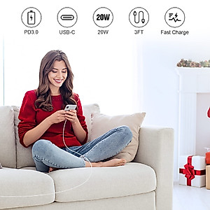 2Pack USB C to Lightning Cable 3FT,[Apple MFi Certified] iPhone 13 14 Charger Cord,iPhone Fast Charger Cord Super Fast for iPhone 14/13/12/11 Pro max/Mini/XS/X/XR/iPad/AirPod/MacBook, White