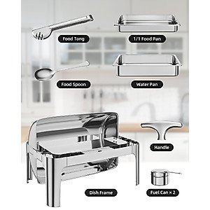 RIEDHOFF RE-TR-1/1 chafing dish, Full size pan, Rectangular with visible lid