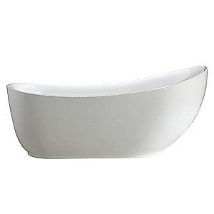 Vinnova 231071-BAT-WH Everlie 71 inch x 35 inch Soaking Bathtub,,, White