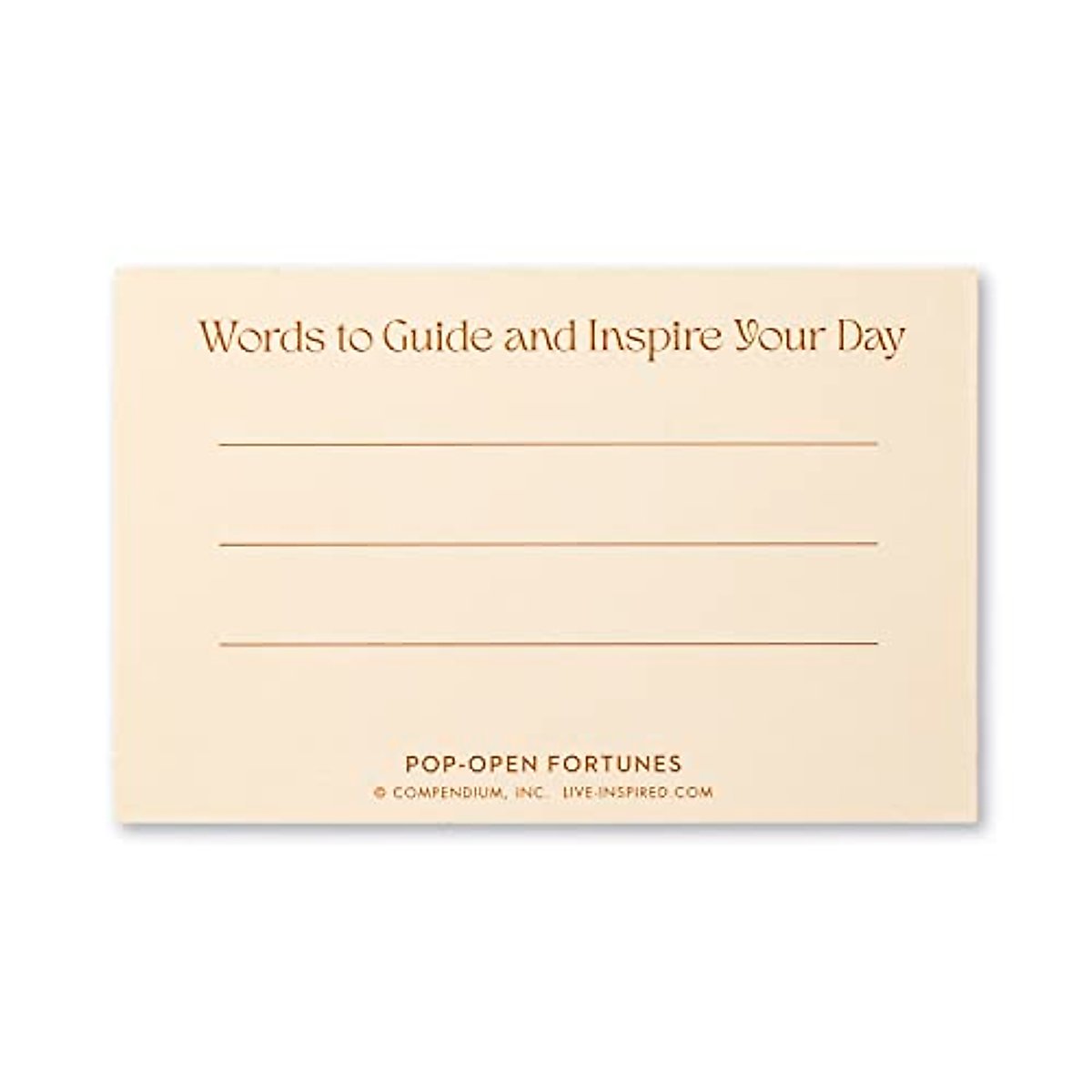 Compendium Pop-Open Fortunes – 30 Pocket-Sized Fortune Cards, Each with a Different Message to Guide and Inspire Your Day