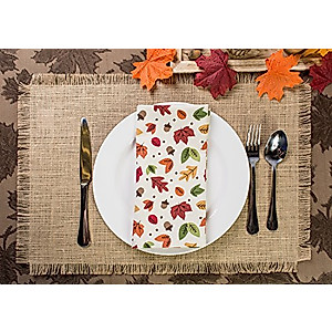 DII Jute Burlap Collection Kitchen Tabletop, Placemat Set, 13x19, Solid Natural, 6 Count