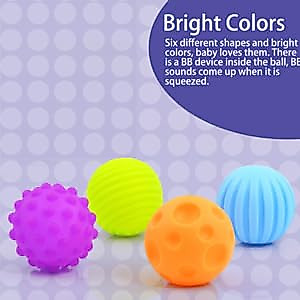 Konig Kids Textured Multi Sensory Ball Set