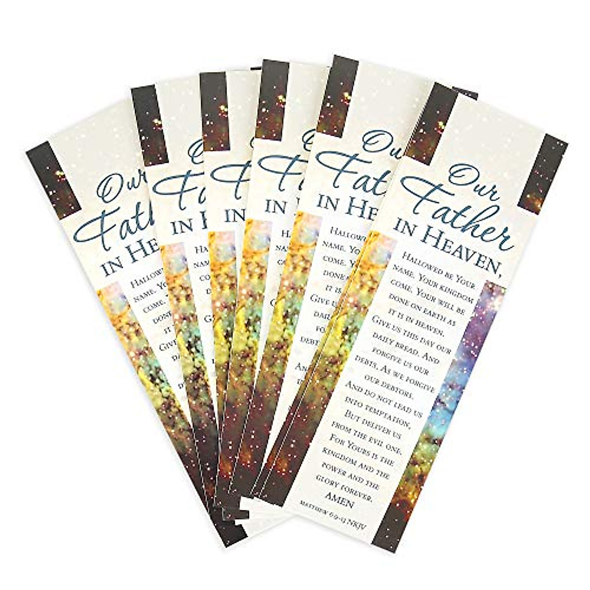 Lord's Prayer Bookmarks, 2 x 6 inches, 25 Bookmarks