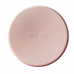 Jordy SUPPLY CO. Silicone Food Plate with Lid, Non-Slip, Serving, Mixing and Eating, Great for Travel (Pale Mauve)