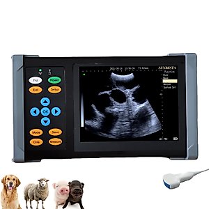 SUNBESTA A20 Veterinary Ultrasound Machine for Pregnancy, at Home Ultrasound for Dogs, Cats, Pigs, Sows, Sheep, and Goats Pregnancy Check (Convex Probe)