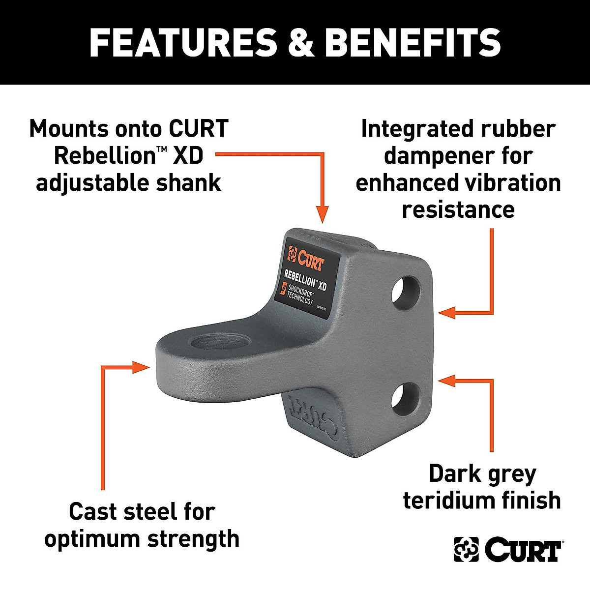 CURT 45940 Replacement Rebellion XD Tongue Attachment
