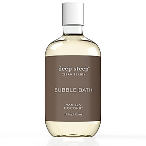 Deep Steep Bubble Bath, 17oz (Vanilla Coconut)