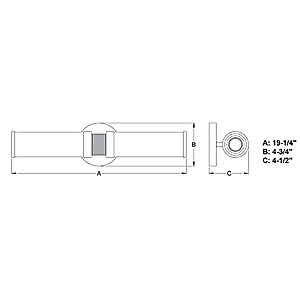 Levitt 2 Light Satin Brass Mid-Century Modern Industrial Bathroom Vanity Fixture Clear Glass