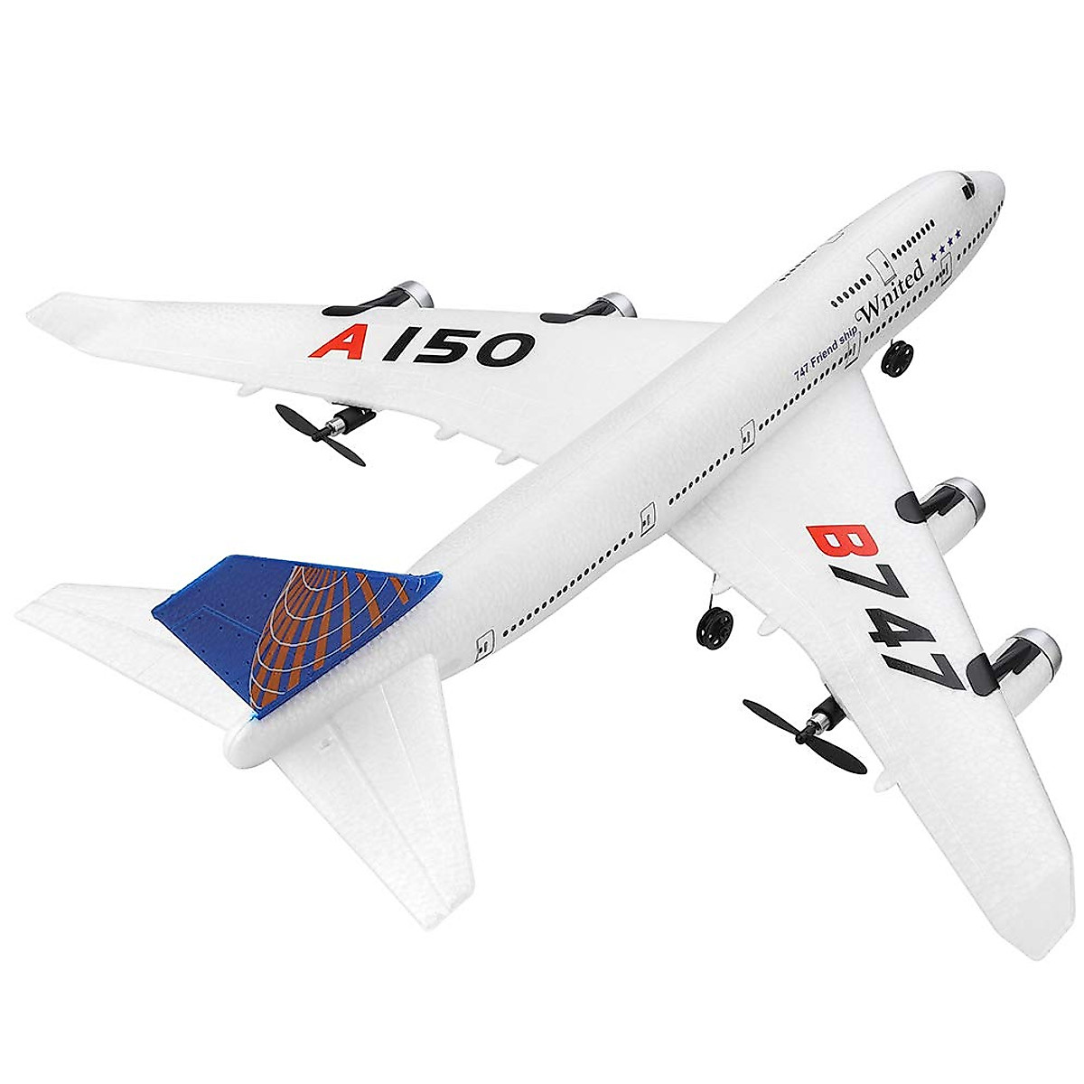 GoolRC Wltoys A150 RC Plane, Airbus B747 Model Plane, 3CH EPP 2.4G Remote Control Airplane RTF Toy for Kids and Adults