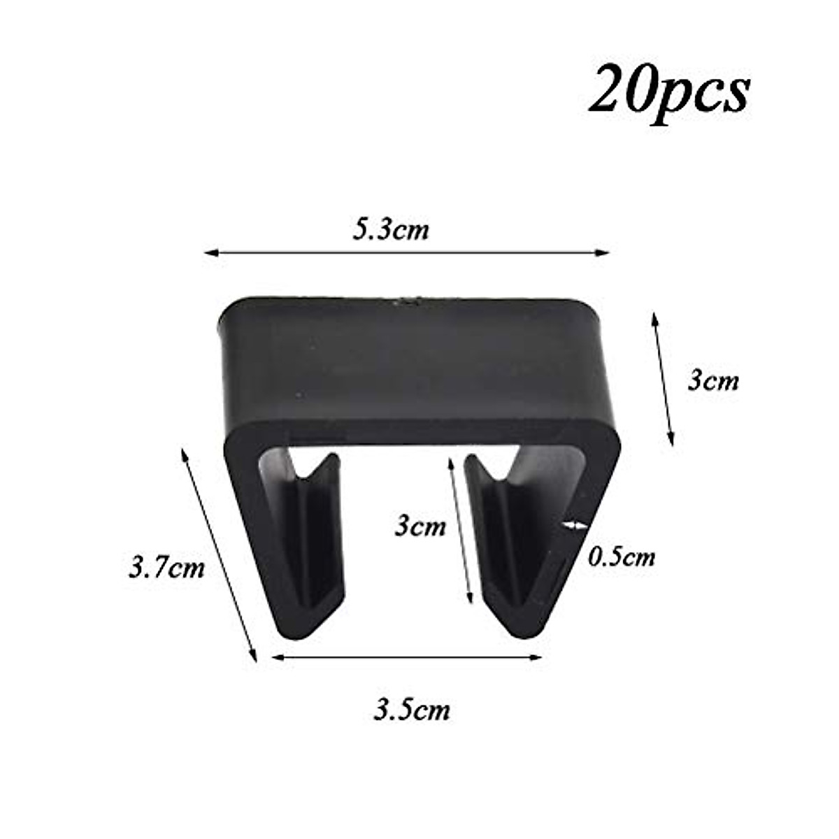 FOCCTS 20 Pcs Outdoor Furniture Clips, Patio Sofa Clips, Rattan Furniture Clamps, Outdoor Sectional Fastener, Connect The Sectional or Module Outdoor Couch Patio Furniture