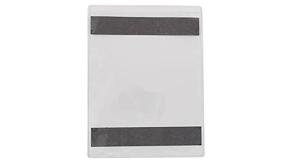 Staples Magnetic Ticket Holders 8.5" x 11" Clear 15-Pack
