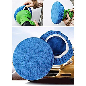 AIVS Car Polisher Pad Bonnet Polishing Bonnet Buffing Pads Waxer Pads Cover for Car Buffer Polisher(7"-8")