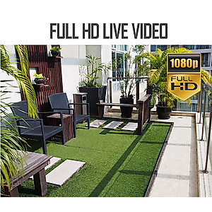 Wisenet SNK-B73047BW 4 Channel 1080p Wi-Fi NVR Surveillance System with 1TB HD, 4 Bullet Cameras 1080p Dual Antenna Indoor/Outdoor Cameras