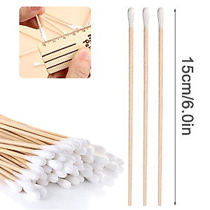 500PCS Cotton Swab - 6 Inch Cotton Sticks - Cotton Ear Swabs for Wound, Navel, Oral Cavity, Gynecological Care and Pet Ear Cleaning