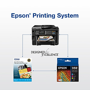 EPSON T252 DURABrite Ultra Ink Standard Capacity Black Dual Cartridge Pack (T252120-D2) for select Epson WorkForce Printers