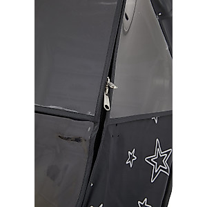 First Essentials Stroller Rain Cover Universal, Baby Travel Weather Shield, Windproof Waterproof, Protect from Dust Snow (Gray)