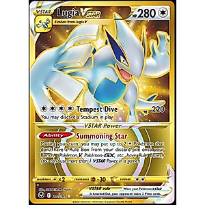 Lugia Vstar 211/195- Silver Tempest - Full Art - Pokemon Gold Secret Rare Card