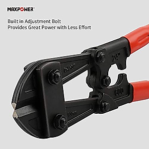 MAXPOWER Bolt Cutter 24 inch, Chrome Molybdenum Steel Blade Heavy Duty Bolt Cutter