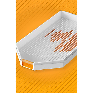 4 PC Diamond Painting Trays with Lids/Covers, 2 Bead Trays & 2 Lids, Large Plastic Bead Sorting Trays, Diamond Gem Accessory, Diamond Art Tool, White Rhinestone Tray, Diamond Art Storage Containers