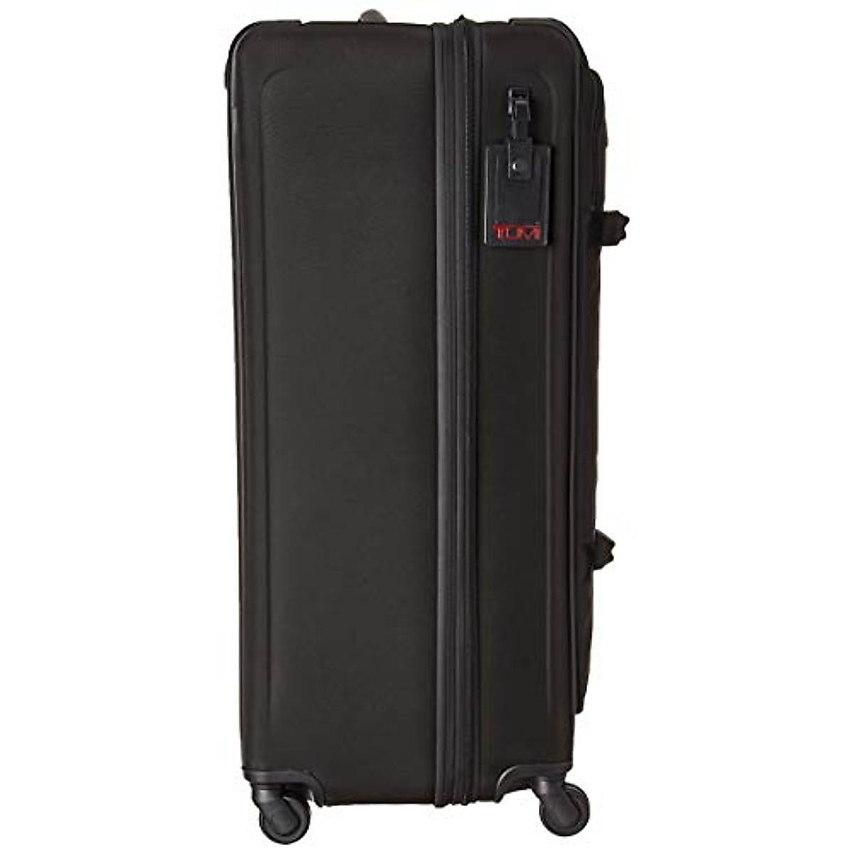 TUMI Alpha 3 Tall 4-Wheel Duffel Packing Suitcase - Features Zip Divider and Large Mesh Zip Pocket - Rolling Luggage for Men and Women - Black
