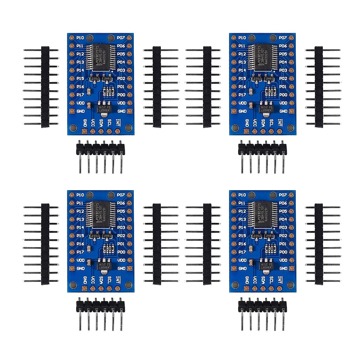 QCCAN 4PCS PCF8575 IO Expander Module I2C to 16IO Integrated Circuits
