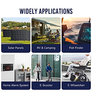 NPP 12V 55Ah SLA AGM Rechargeable Battery with T14(M6) Terminal, Deep Cycle Replacement Lead Acid Battery for Electric Wheelchair, Mobility Scooter, Jazzy Select, Off-Grid Solar System