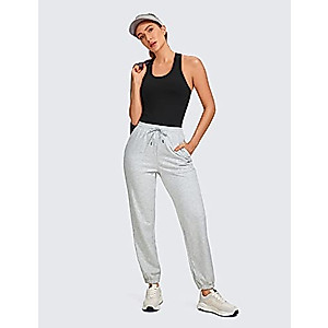 CRZ YOGA Butterluxe Racerback Workout Tank Tops for Women Sleeveless Gym Tops Athletic Yoga Shirts Camisole Black Medium