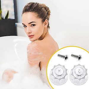 Shower Handle Replacement Compatible with Price Pfister Contessa and Windsor Bathtub Faucet Handles and Shower Handles Hot and Cold, Shower Knobs 2 Piece Replacement Part