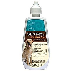 SENTRY HC EARMITEfree Ear Miticide for Dogs, 3 oz