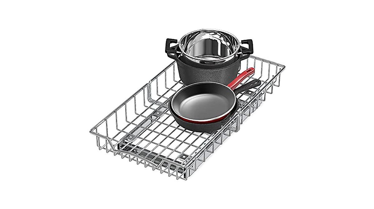 Simple Houseware Pull Out Sliding Shelf Organizer | 11x21 Inches