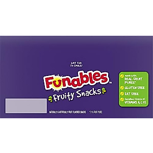 Funables Fruit Snacks, Mixed Berry Fruit Flavored Snacks, 0.8 ounce Pouches (Pack of 40)