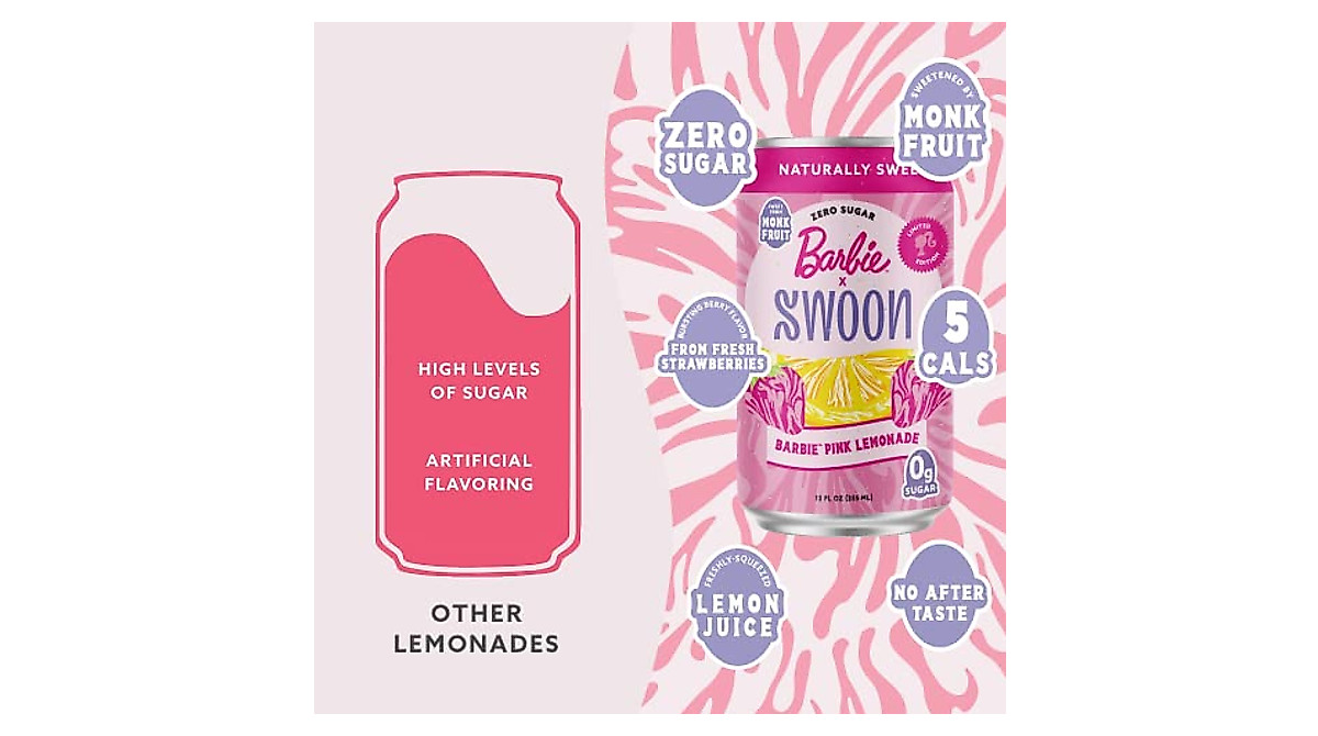Swoon Barbie Pink Lemonade - Sugar Free & Keto Drink