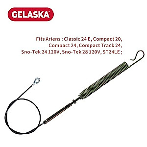 GELASKA 06900438 Control Cable Replaces Ariens 06900438 for Ariens Compact 22, Compact 24, SNO-Tek 24, SNO-Tek 28, SNO-Tek 24, Compact 24, AMP 24 Snowblowers