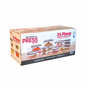 Stor-All Solutions Food Storage Containers with Lids Airtight, Plastic Meal Prep Container for Pantry & Kitchen Organization, BPA-Free, Leak-Proof, Microwave and Dishwasher Safe (12)