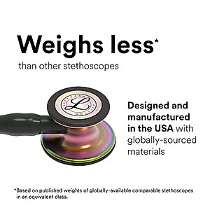 3M Littmann Cardiology IV Diagnostic Stethoscope, 6155, More Than 2X as Loud*, Weighs Less**, Stainless Steel Chestpiece, 27" Hunter Green Tube