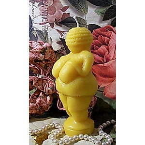 Beeswax Large Fertility Goddess Venus of Willendorf Candle
