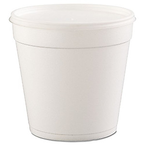 Dart 32Mj48 Foam Containers 32Oz White 25/Bag 20 Bags/Carton