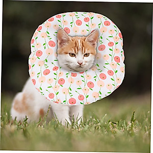 DOITOOL 3pcs Elizabeth Circle Cat Protective Collar Dog Soft Cone Grooming Neck Cone Puppies Collars Pet Collar After Surgery Cat Wound Healing Collar Cat Collar Kitten White Fabric