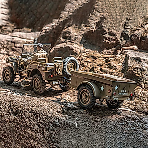 Fms Rochobby M100 Trailer for 1/12 1941MB Vehicle with Hook