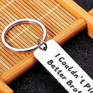 Gifts for Brother Big Brother Gift Cute Keychain Birthday Brother Gifts from Sister Anniversary Graduation Gifts for Him Step Brother Men Brother in Law Christmas Halloween Gifts