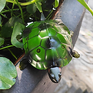 Tipmant RC Turtle IR Remote Control Tortoise Crawl Fake Electric Animal Toy Realistic for Toddler Kids Birthday Gifts (Green)