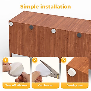 YUEYIN 20pcs Headboard Stoppers for Wall, Prevents Headboard Shaking, Creates Noise-Free Sleep Environment, Headboard Stabilizer, Furniture Pads (Square)